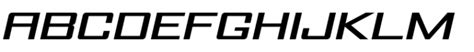 Avionic Ex Wide Oblique Regular Font What Font Is