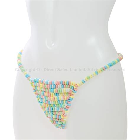 Sexy Candy Tassels And G String Set Edible Underwear