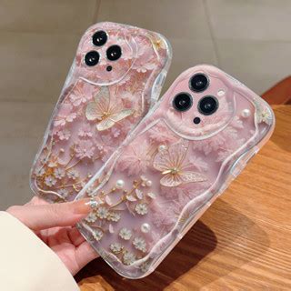 Jual Vivo Y18E Y18 Y03 Untuk Phone Case Hp Casing Bergelombang Kesing Cover Lace Butterfly