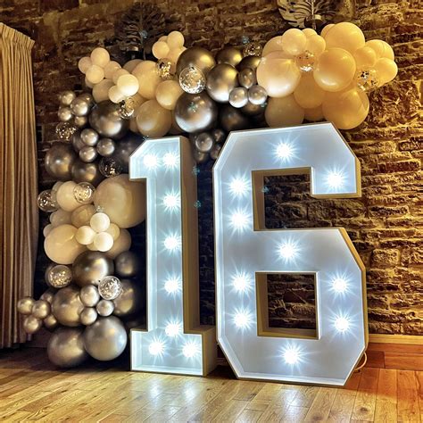 Led Light Up Numbers Number Sixteen Cardelium At Halifax