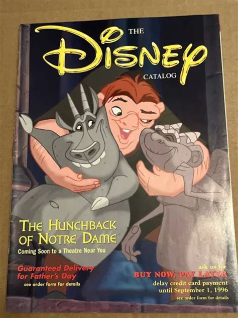 Disney Store Vintage Catalog Hunchback Of Notre Dame Cover 1996 £381
