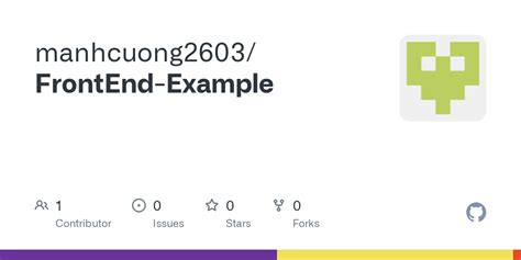 Github Manhcuong2603 Frontend Example