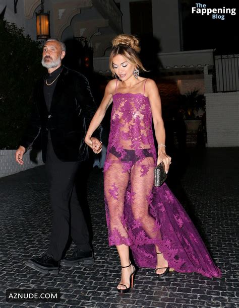 Rita Ora Sexy Seen Wearing A Hot Revealing Dress At Pre Golden Globes
