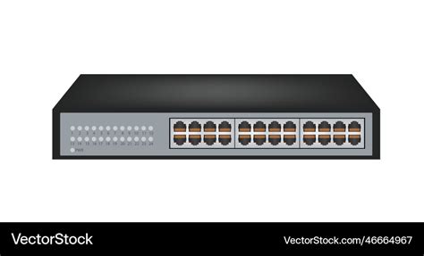 Network Switch Icon Network Switch Line Icon Stock Vector