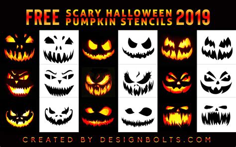 Cool Pumpkin Carving Stencils Faces