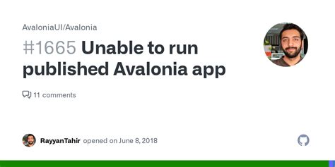 Unable To Run Published Avalonia App Issue Avaloniaui