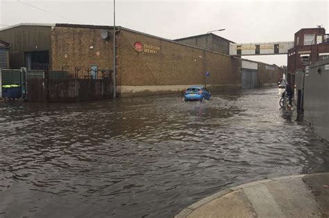 Storm In Kent Causes Road Blockages Flooding And Power Cuts In