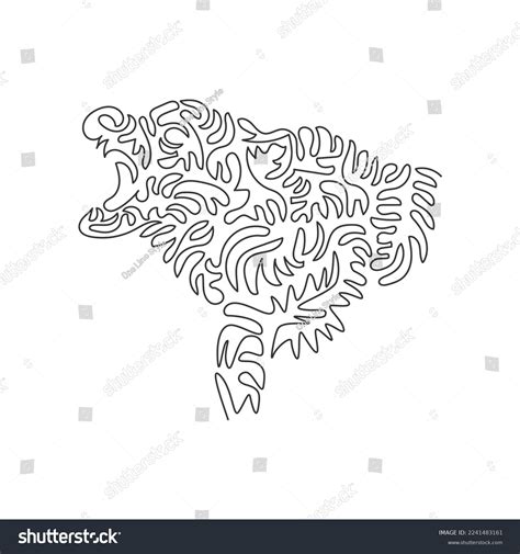 Continuous Curve One Line Drawing Hungry Stock Vector Royalty Free 2241483161 Shutterstock