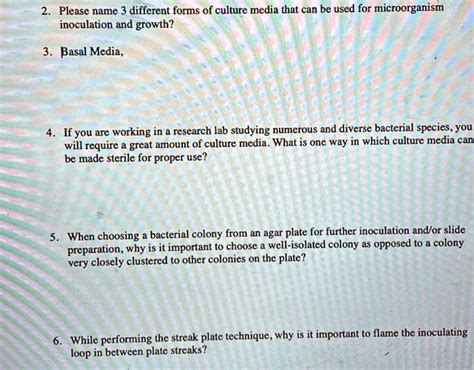 solved please answer all of these questions please name 3 different
