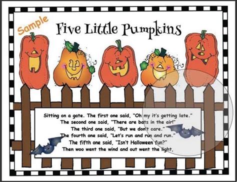Five Little Pumpkins Sitting On A Gate Printable Printable New Year Banners