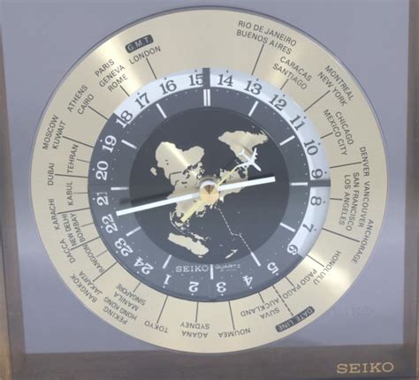 1980s Seiko Quartz 24 Hour World Clock