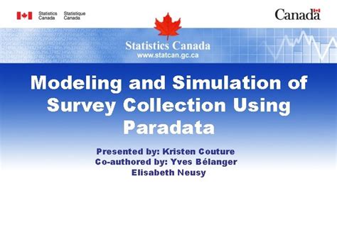 Modeling And Simulation Of Survey Collection Using Paradata