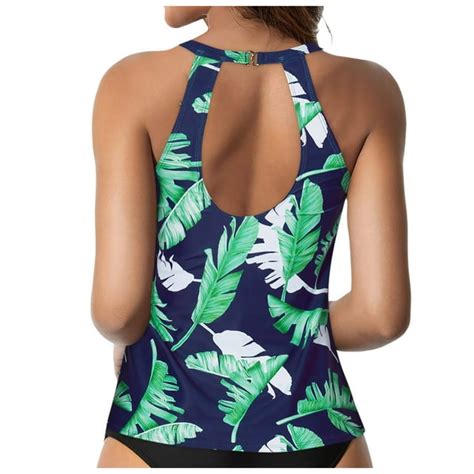 Tamten Tankini Tops For Women Swimwear Top Only Tummy Control Bathing