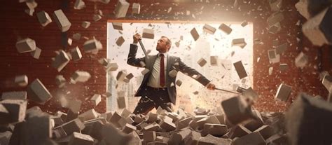 Premium Photo Business Trouble And Fear Overcome Concept