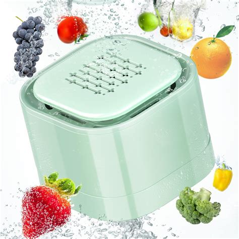 Lavadora De Frutas Y Verduras Limpiador Portátil De Frutas A Prueba De