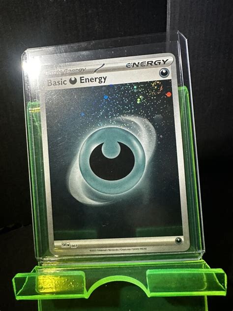 Pokemon 151 Holo Dark Energy 007 Swirl Galaxy Cosmo Foil 3 Full Swirls