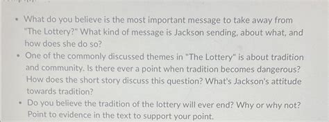 Solved What Do You Believe Is The Most Important Message To