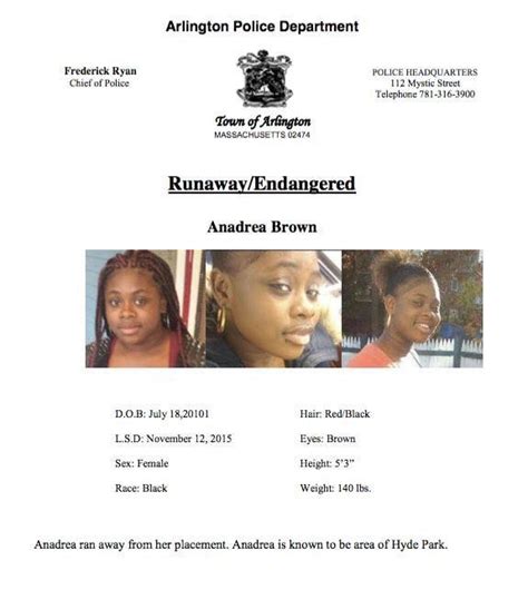 Update Girl Missing From Arlington Frequents Hyde Park Arlington
