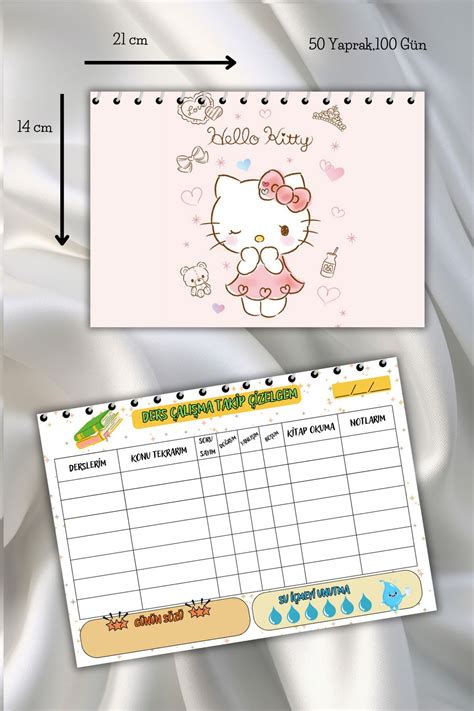 Daily Notebook Hello Kitty Soru Takip Çizelgesi21x14 Cma5100 Günlük50 Yaprak Fiyatı