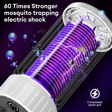 Pembunuh Nyamuk Led Mute Electronic Insect Killers Portable