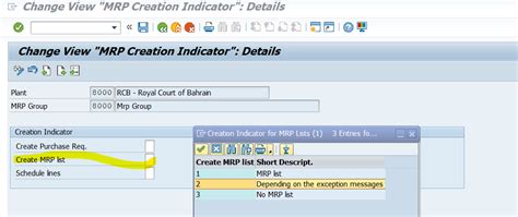 Solved Exception Messages Not Creating The Mrp List Sap Community