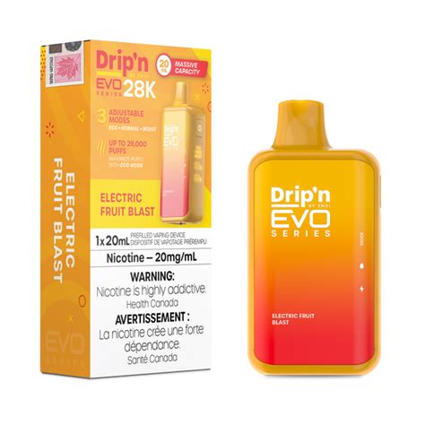 Dripn By Envi Evo Series 28k Disposable Electric Fruit Blast 20mg 5p