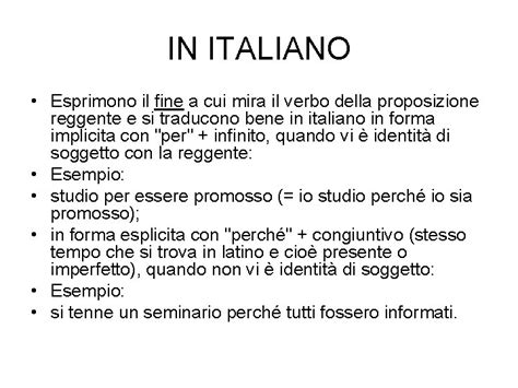 PROPOSIZIONI FINALI IN LATINO TABELLA SINTESI INTRODUTTORI MODO