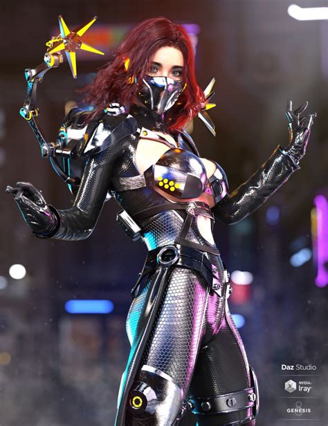 Dforce博士深色服装纹理 Dforce Dr Dark Outfit Textures 服装女性 Daz3d下载站