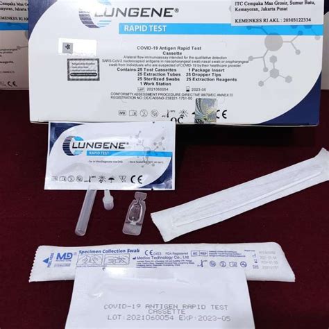 Promo Alat Rapid Test Antigen Swab 1 Pcs Set Merek Clungen Biru Izin