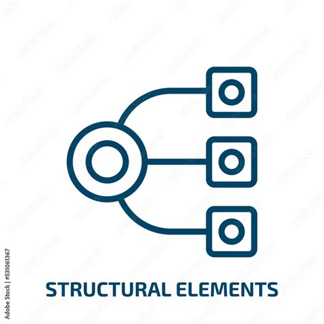 Structural Elements Icon From Technology Collection Thin Linear Structural Elements Collection