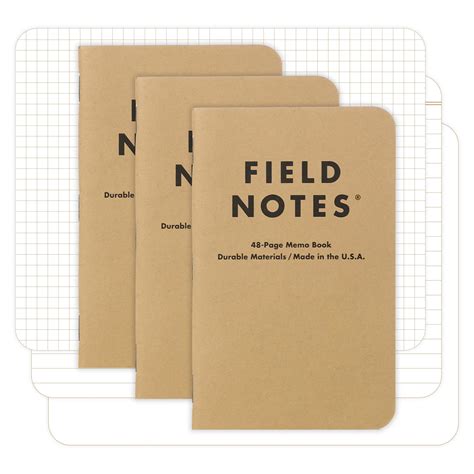 Field Notes Original Kraft Pacote Com 3 Papel Misto 1 Gráfico 1