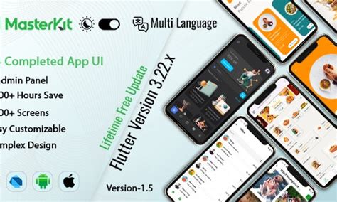 flutter uikit masterkit complete uikit multipurpose flutter template