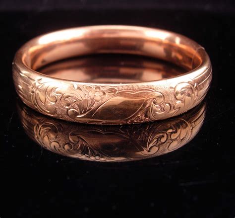 1900s Victorian Bracelet Rose Gold Filled Bracelet Antique Bracelet