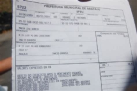 IPTU de Aracaju será reajustado pela inflação acumulada O que é