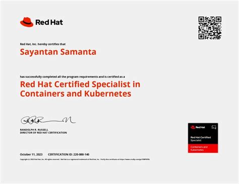 Redhat Certification Containers Kubernetes Achievementunlocked