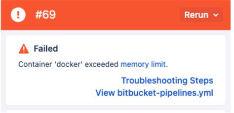 Pipeline Build Failed With Container Docker” Exceeded Memory Limit