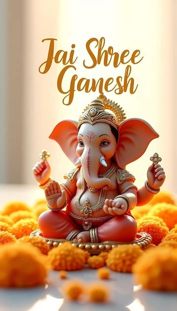 Jai Shree Ganesh Premium Ai Generated Image