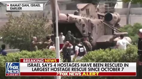 Idf Rescues Four Israeli Hostages Held By Hamas