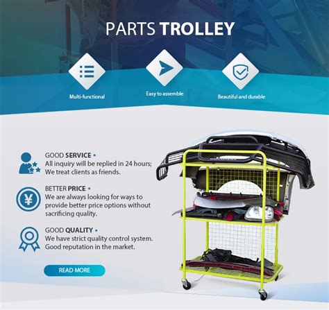 High Quality Assembling Auto Parts Trolley Buy Auto Parts Trolley