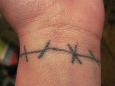 Wrist Stitches Funky Tattoos Emo Tattoos Tattoos For Guys