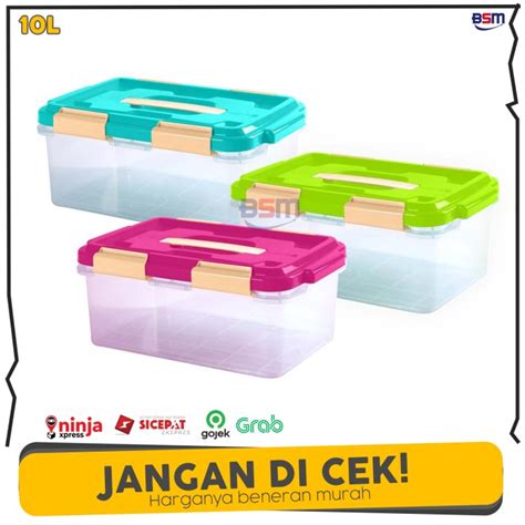 Jual CONTAINER BOX PLASTIK EZY UKURAN 10 LITER Bsm Kota Depok BERKAH SETIA MAJU NEW Tokopedia