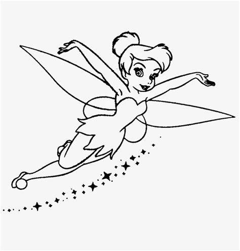 Tinkerbell Black And White 59 Cliparts