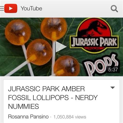 Jurassic Park Amber Fossil Candy Suckers Recipe From Nerdy Nummies