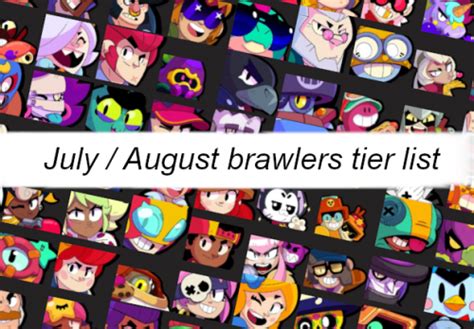 Create A Brawl Stars All Brawlers July August Tier List TierMaker