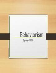 Lecture11 Skinner Radical And Rational Behaviorism Pptx Behaviorism
