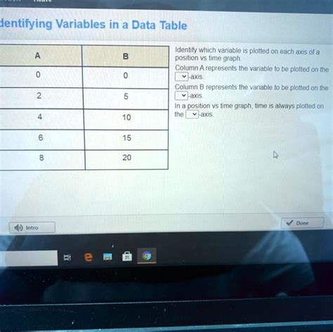 solved science answer asap please jentifying variables in a data