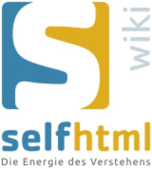 Hilfe SELFHTML Logos SELFHTML Wiki