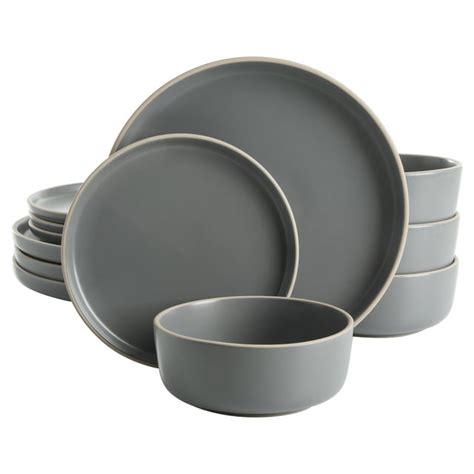 Free Shipping Gibson Home Everyday Essential Cool Gray Dinnerware Set