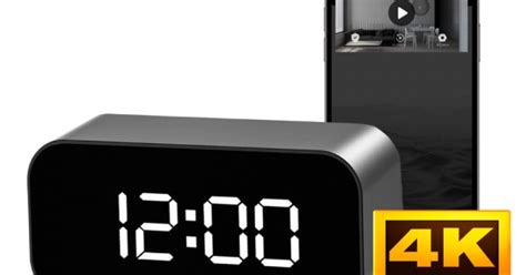 WIFI Alarm Clock Spy Camera Home Security