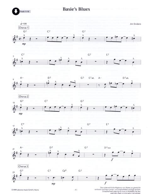 Snidero Jim Easy Jazz Conception 15 Solo Etudes For Jazz Phrasing
